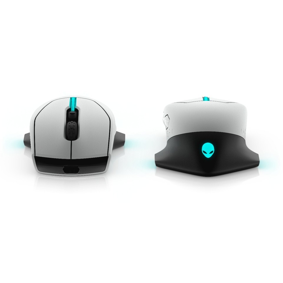 Alienware Wired/Wireless Gaming Mouse - AW610M - Lunar Light ...