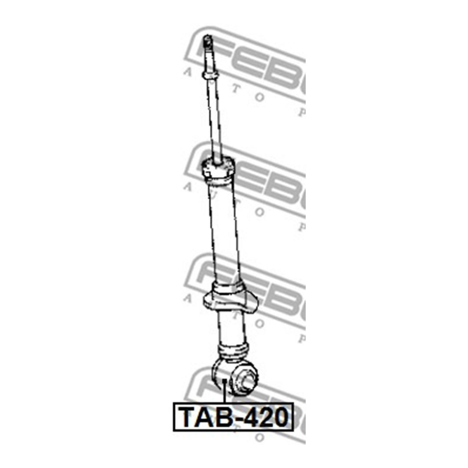 FEBEST Bush, shock absorber TAB-420 FOR Premio Corolla Vista Opa Prius ...