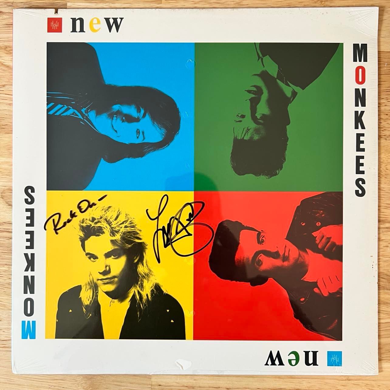 New Monkees - SEALED 1987 Vinyl LP Record - SIGNED BY BAND MEMBER LARRY ...