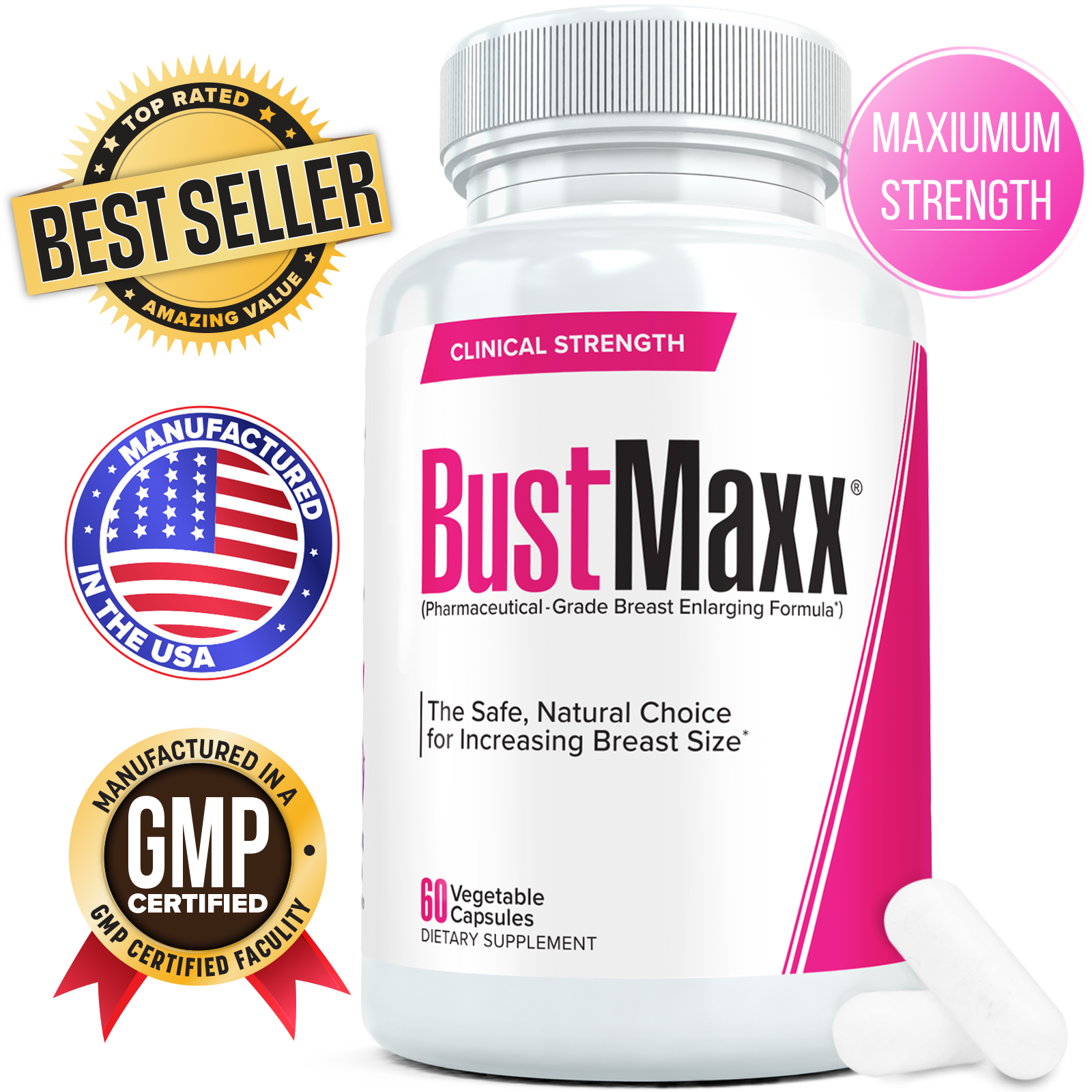 BustMaxx Breast Enlargement Pills - 60 Capsules for sale online | eBay