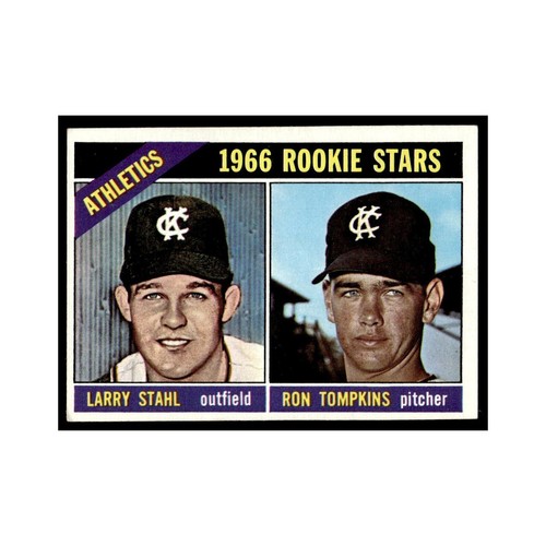 1966 Topps Baseball Card Larry Stahl/Ron Tompkins RC Kansas City ...