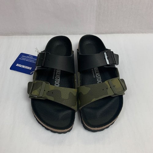 Birkenstock New w/ Box Arizona Split Black/Desert Soil Camo Green Birko ...