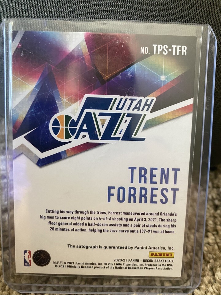 2020-21 Panini Recon True Potential Signatures Trent Forrest #TPS-TFR ...