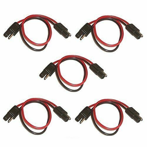 5Pcs 18 Gauge 2 Pin Quick Disconnect Wire Harness - SAE Connectors For ...