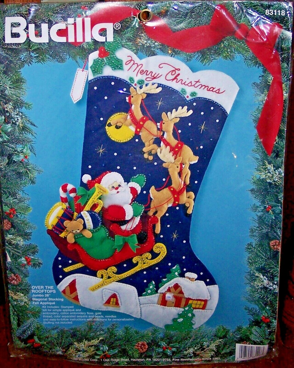 Discontinued Bucilla Felt Stocking Kits