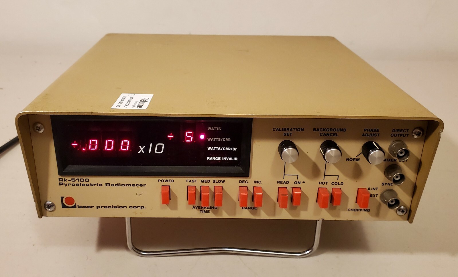 Laser Precision - RK-5100 - Pyroelectric Radiometer - Fires Up - UN ...