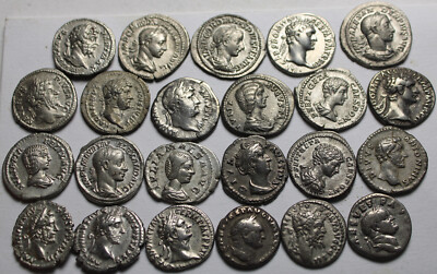 Ancient Roman SILVER coin Denarius Domitian Pius Faustina Hadrian ...