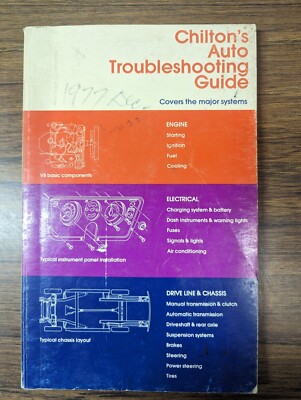 Chiltons Auto Troubleshooting Guide 1973 HC book automotive repair | eBay
