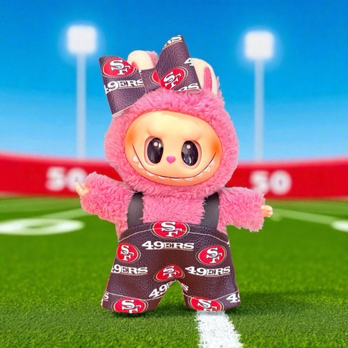 Labubu Clothes SF 49ers Football Overalls 3pc Handmade Outfit–No Toy | eBay