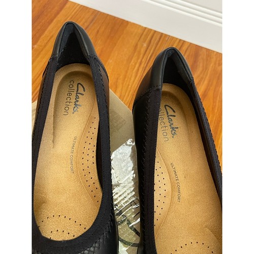 NIB Clarks Women's Sara Bay Ballet Flat Black Size 7 | eBay