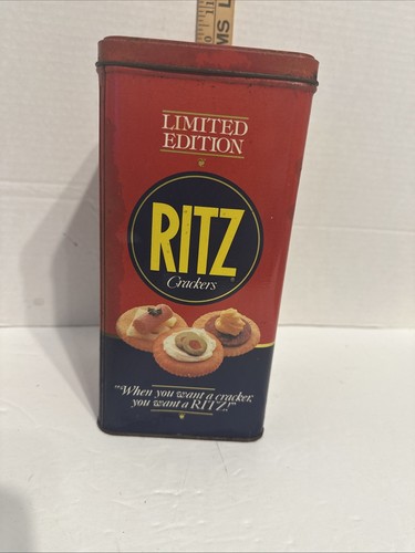Vintage 1987 Nabisco Ritz Crackers Limited Edition Collector Metal Tin ...