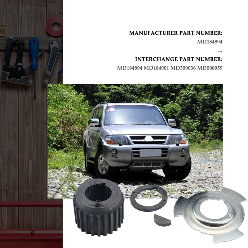 2X(MD184894,MD184901,MD309036,MD008959 Crankshaft Gear Sprocket ...