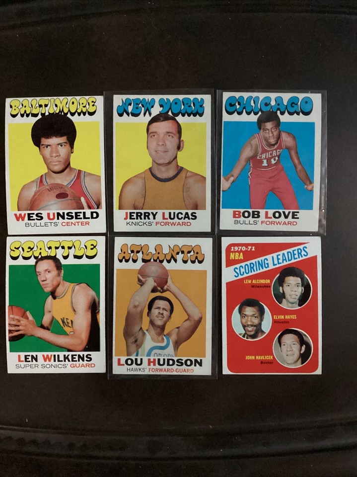 1971-72 Topps Basketball🏀Finish Set U Pick-RC HOF EX-NM Updated 9/23 $1.00 Ship | eBay