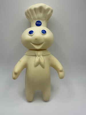 Pillsbury Doughboy Vtg. 1971 7” Rubber Squeezable Doll Rubber Figurine ...