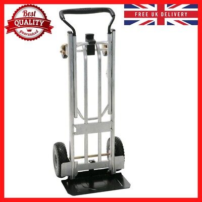 Heavy Duty Aluminium Folding Hand Truck Sack Trolley Barrow Delivery ...