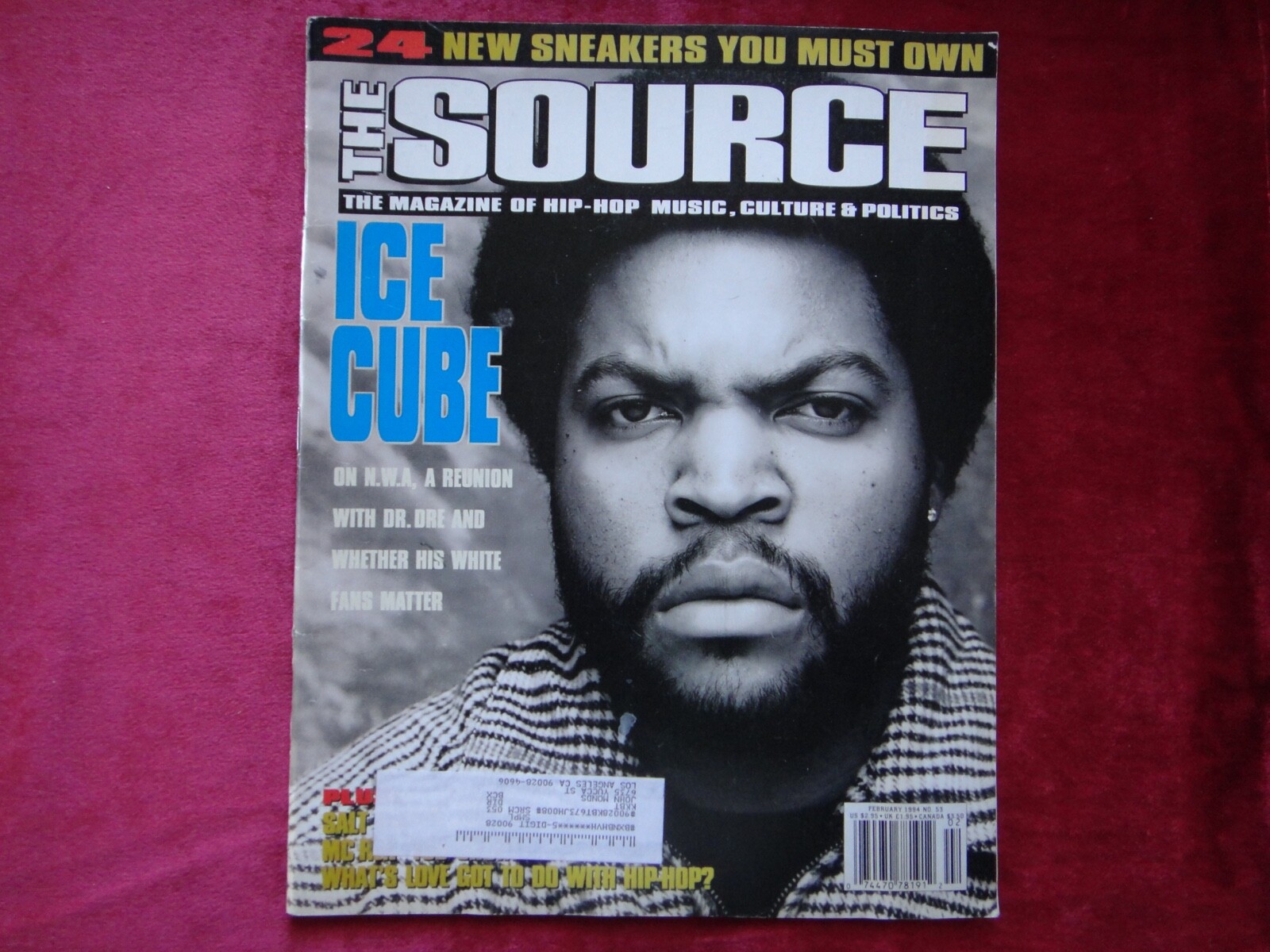 HIP HOP MAGAZINE "THE SOURCE"- ICE CUBE - FEB. 1994 MEMORABILIA VINTAGE ...