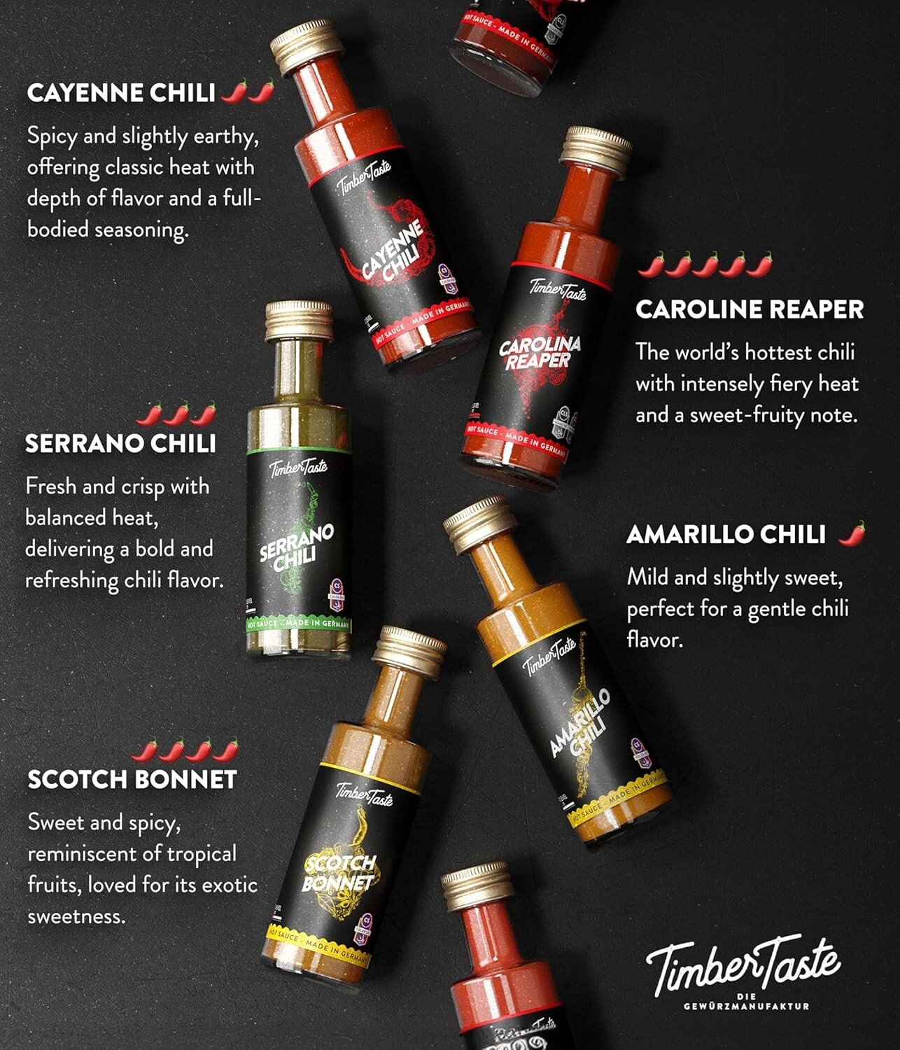 ® Color Hot Sauce Gift Set [5X1.35 Oz] | Hot Sauce Variety Pack | eBay