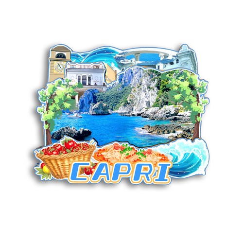 Capri Italy Refrigerator magnet 3D travel souvenirs wood craft gifts | eBay