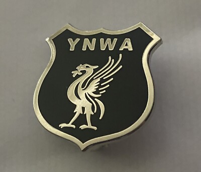 Liverpool FC pin Badge - YNWA Shield Black | eBay