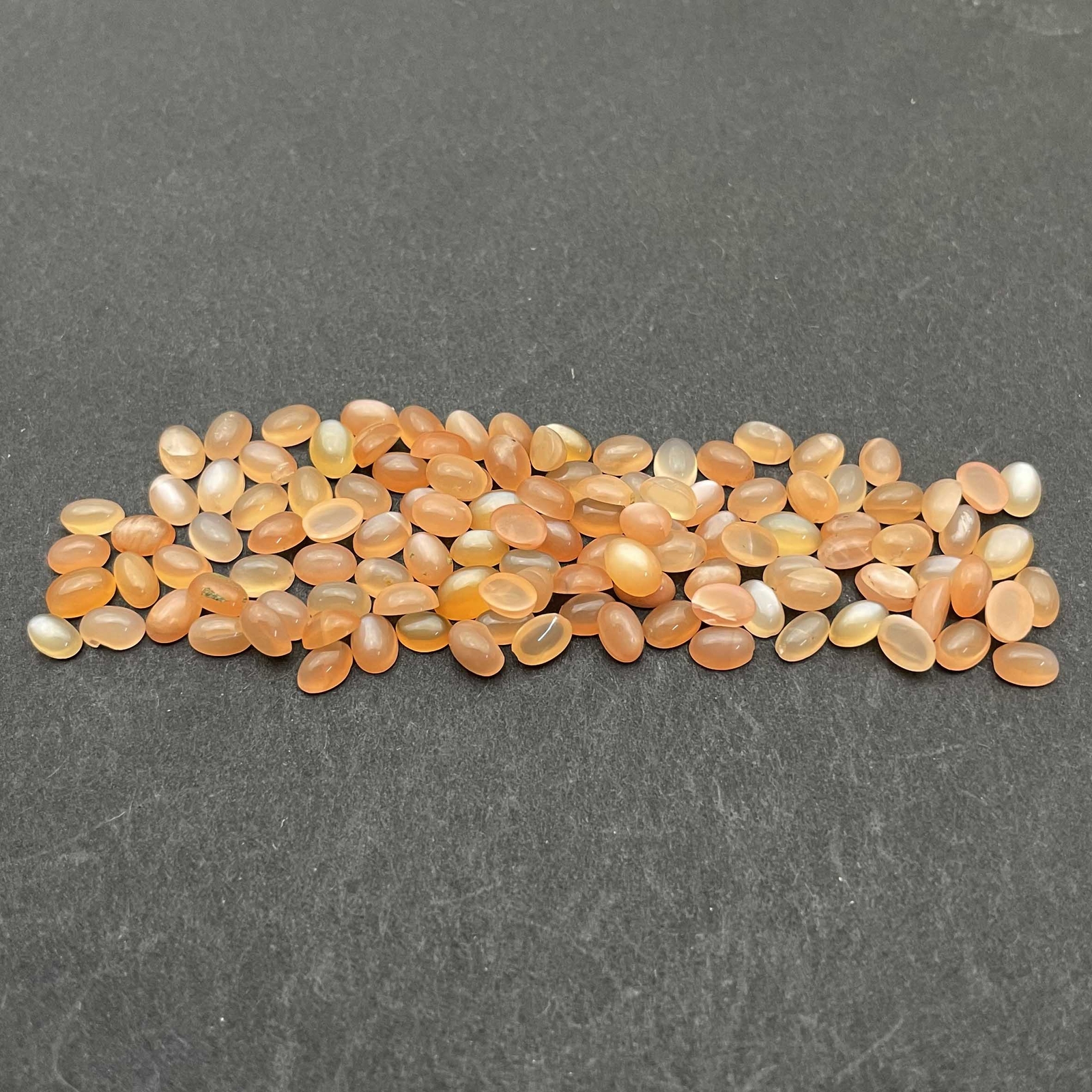 Naturel Pêche Lune Ovale Cabochon Desseré Pierre Précieuse Lot 181 ...