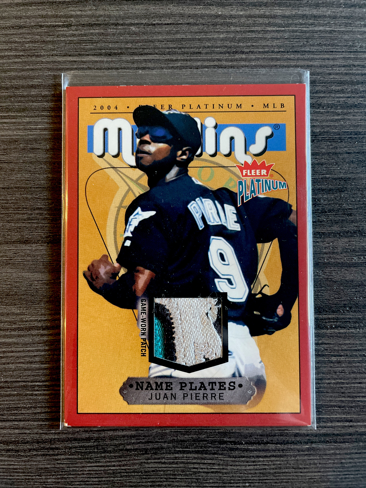 Juan Pierre Fleer Platinum Name Plates SP Tri-Color Patch Card (24/110 ...