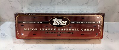 2002 Topps Baseball Complete Set Factory Sealed 718 Cards | eBay
