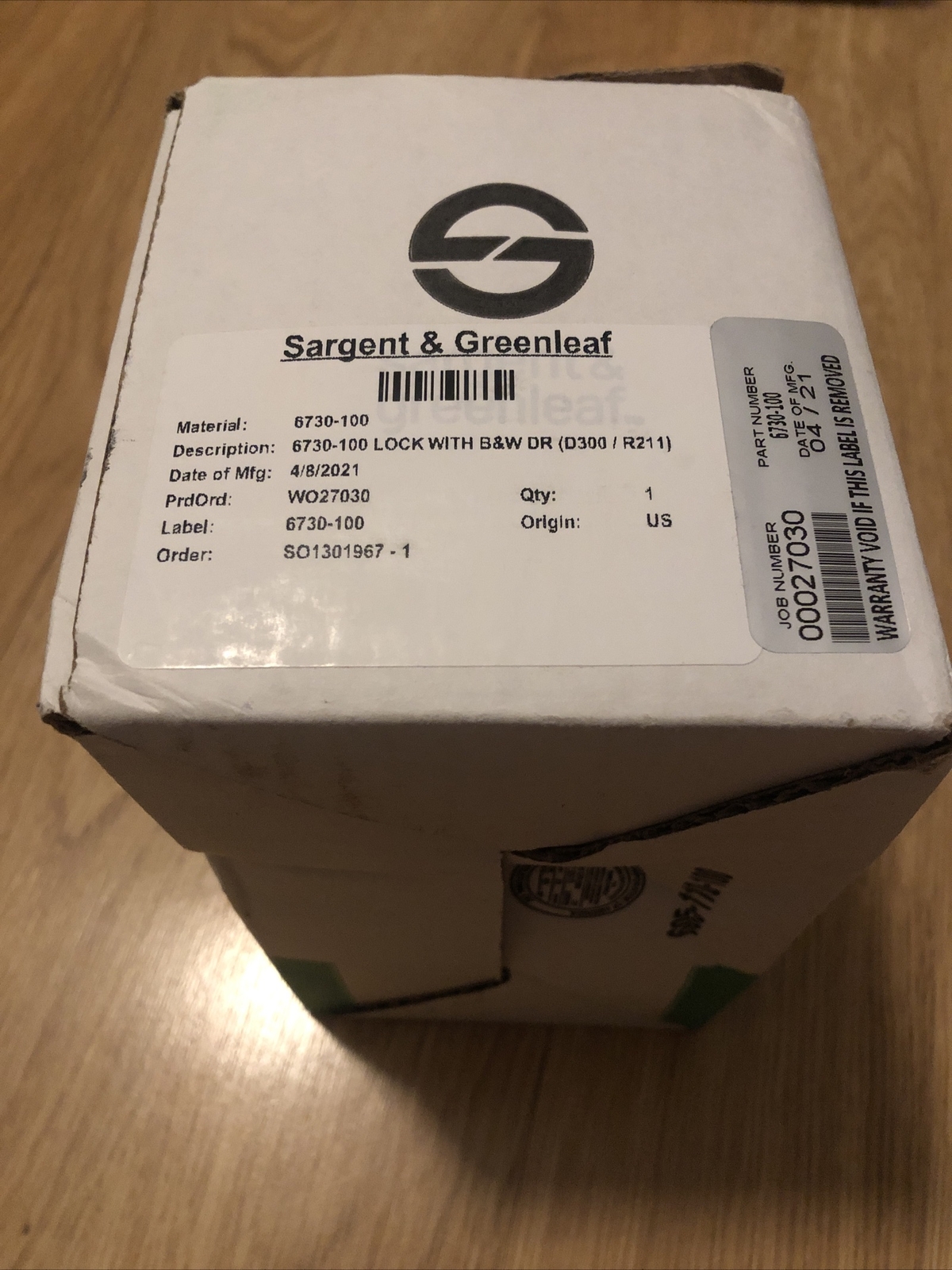 Sargent & Greenleaf 6730-100 Mechanical Lock Kit for sale online | eBay