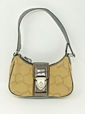 CHAPS Small Purse Handbag In Tan / Brown Pre Owned Excellent Condition ...