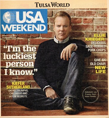 USA WEEKEND Magazine March 16-18 2012 Kiefer Sutherland Sage-Rubbed ...