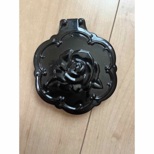 Anna Sui Compact Mini Mirror Rose Black JP | eBay