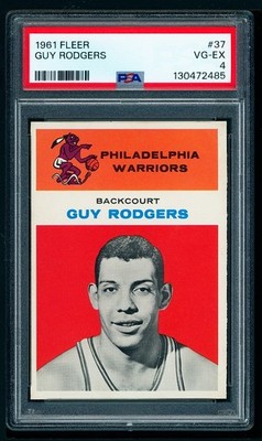 1961-62 Fleer SET-BREAK #37 Guy Rodgers HOF PSA 4++ Freshly Graded ...