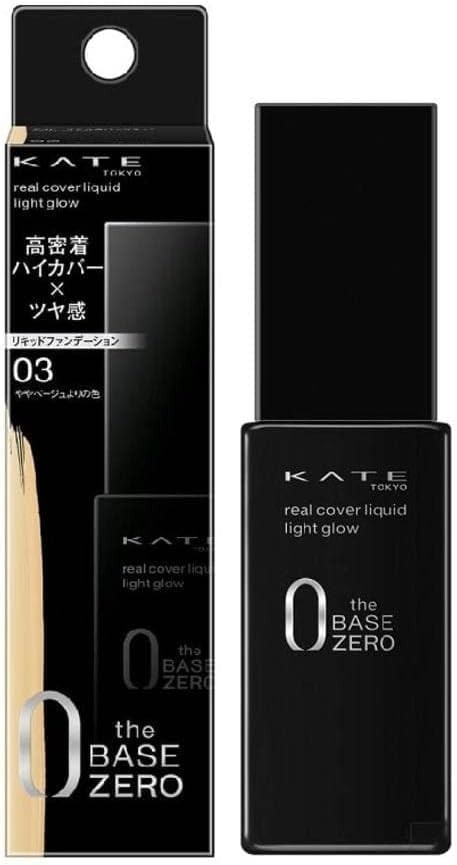 KANEBO KATE The Base Zero Real Cover Semi-Matte Foundation 03 Color ...