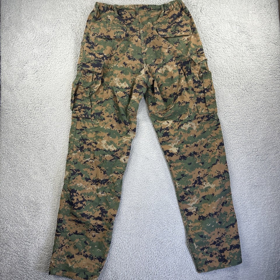 USMC Marine Corps Woodland MARPAT Camo Combat Pants Trousers Medium ...