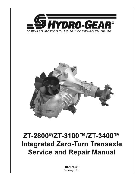 HYDRO GEAR ZH-MPBB-SF7C-3XLX ZT-2800 CUSTOM TRANSAXLE/TRANSMISSION FOR ...