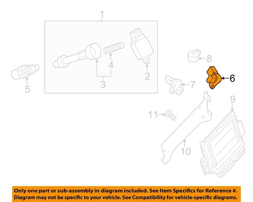 NISSAN OEM-Engine Crankshaft Crank Position Sensor CPS 237316J90D | eBay