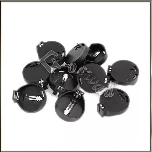 CR2032 3V BUTTON COIN CELL BATTERY HOLDER CASE SOCKET BOX BLACK FOR PCB ...