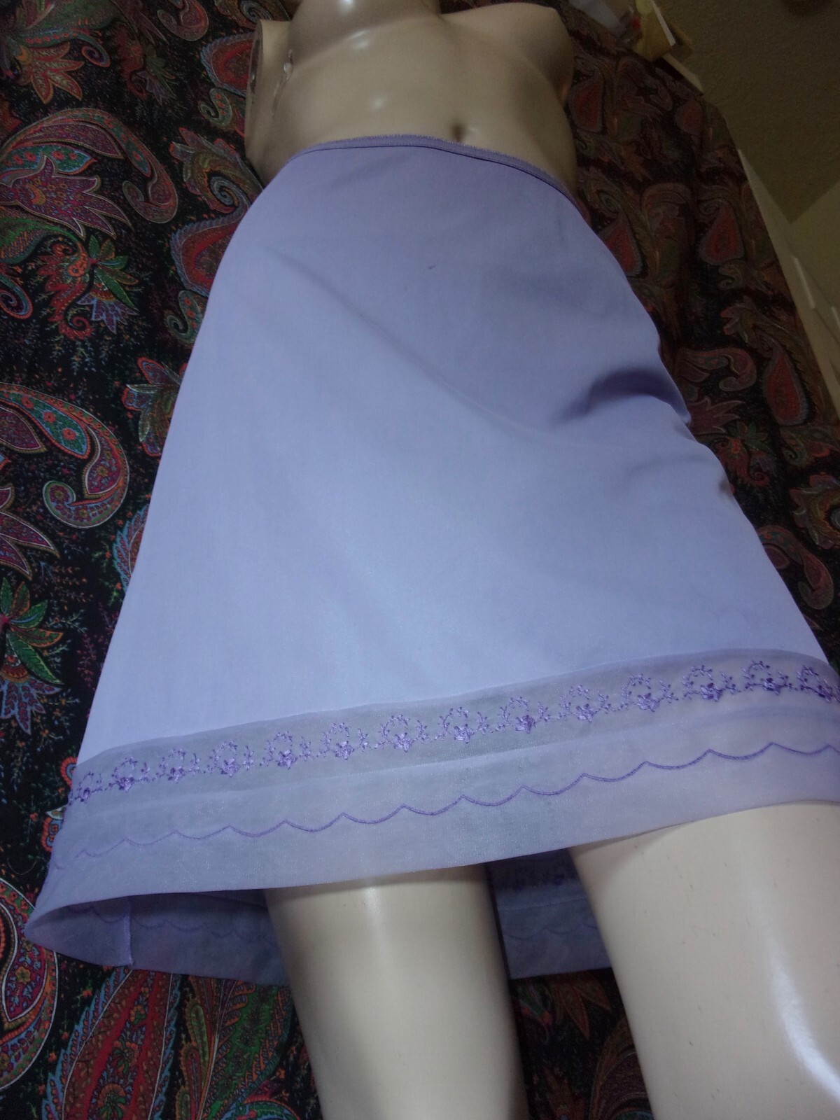 Vintage Vassarette JR Purple Nylon Tricot Mini A-line Half Slip 9 | eBay