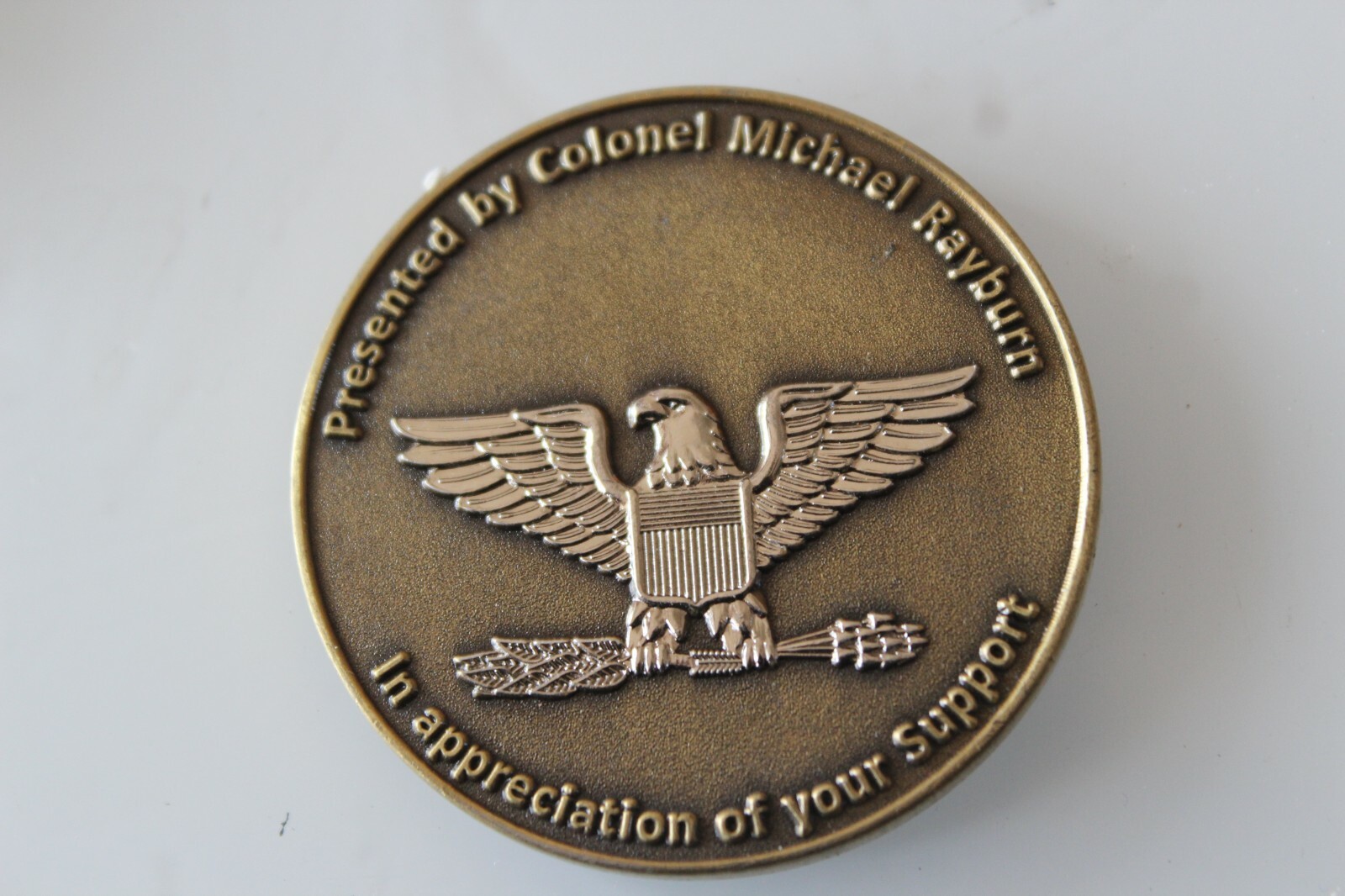 US Army Colonel Michael Rayburn Challenge Coin | eBay