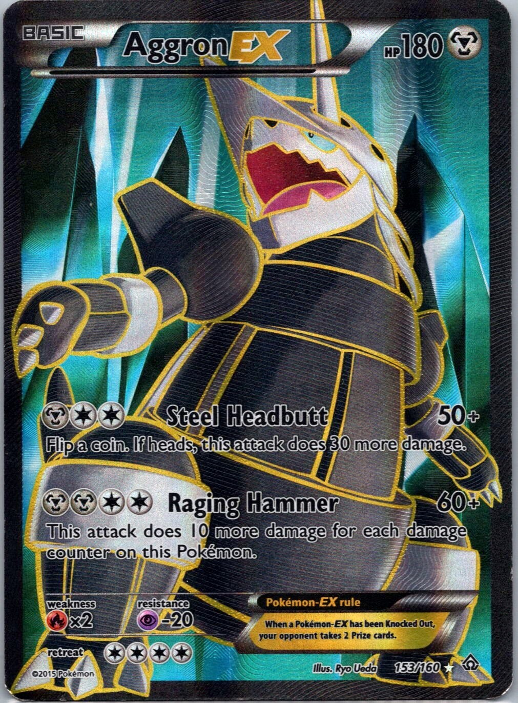 Pokemon TCG Aggron EX Primal Clash 153/160 - LP | eBay