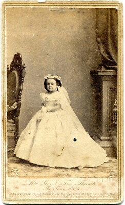 CDV New York, NY, Wedding Portrait of Lavinia Warren Stratton, by Brady ...
