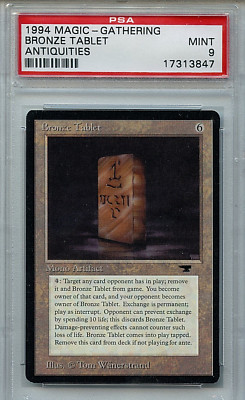 MTG Antiquities Bronze Tablet PSA 9.0 (9) Mint Magic the Gathering WOTC ...