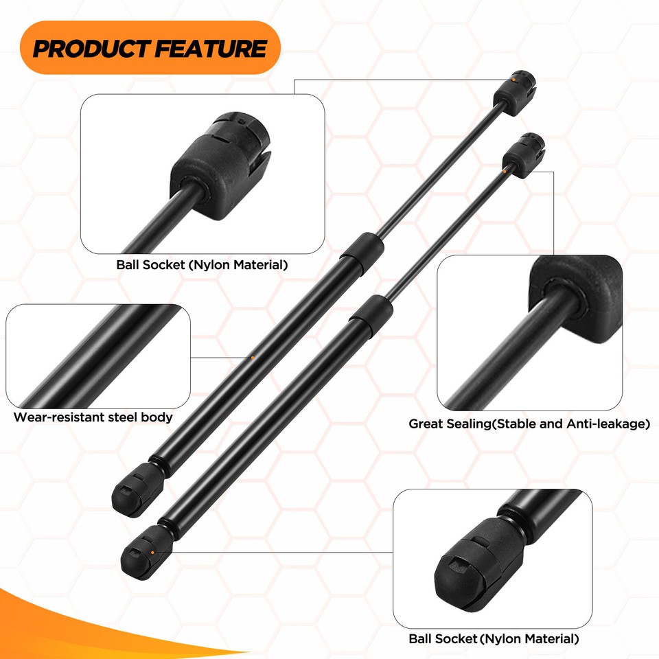 2pc C16-08941 16" 28Lbs/127N Gas Shock Strut for Camper Shell Topper ...