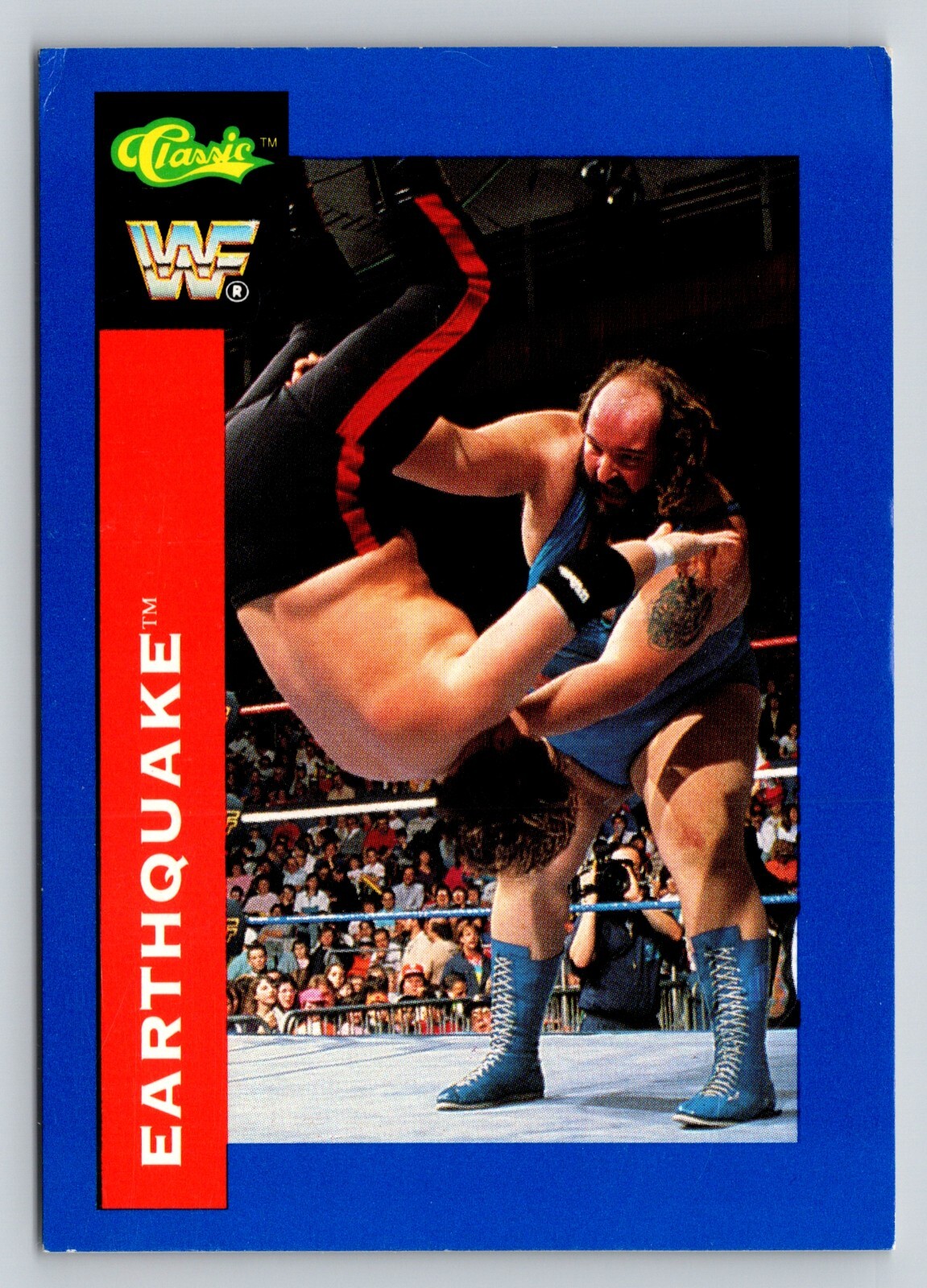 Trade Card 1991 Classic Games WWF Earthquake #103 Wrestling | eBay