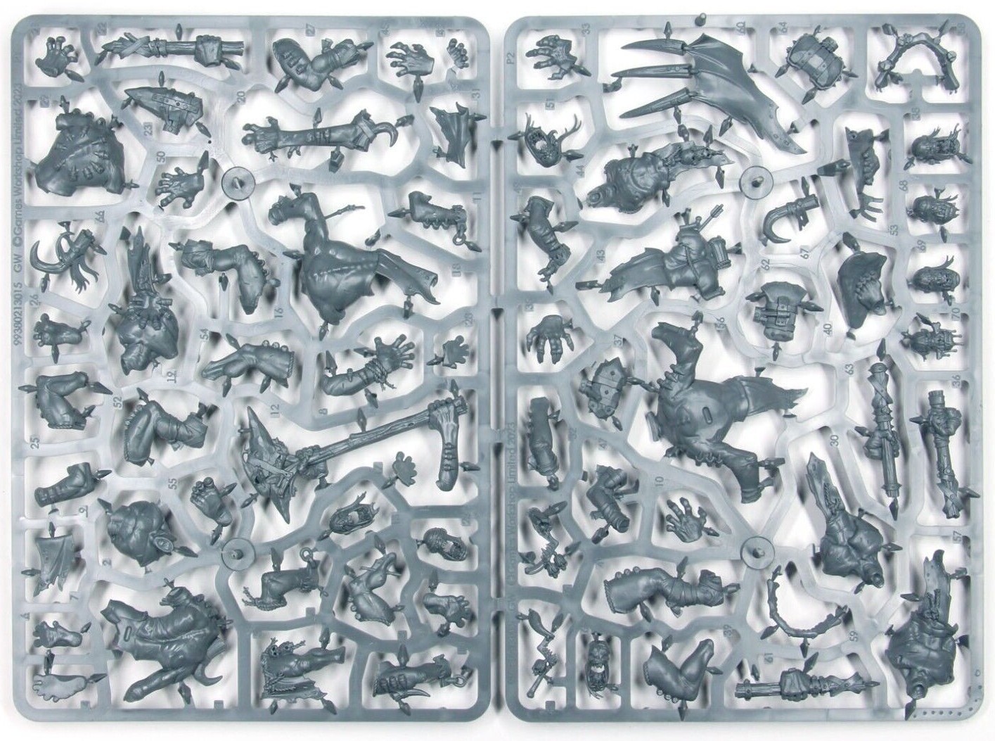 WARCRY Hunter and Hunted Miniature Warband Sprue & Game Components ...
