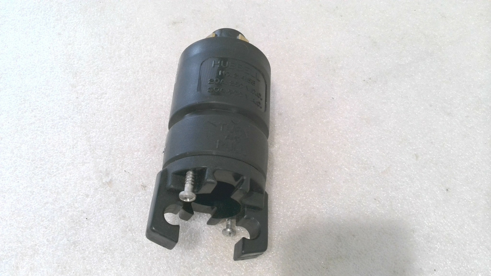 HUBBELL HBL21415B LOCKING PLUG 30/20A 3 POLE, 4 WATT, 600VAC/250VDC | eBay