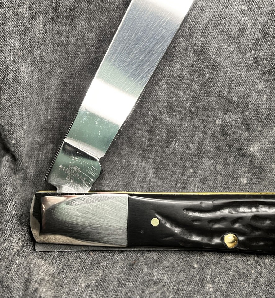 CASE XX USA ROUGH BLACK DELRIN ONE ARM MAN RAZOR KNIFE 2024 61005 RAZ ...