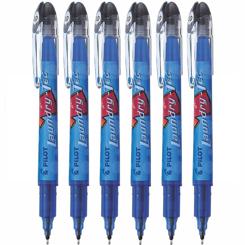 Pilot Laundry-Tec Permanent Black Fabric Marker Pen School Uniform ...