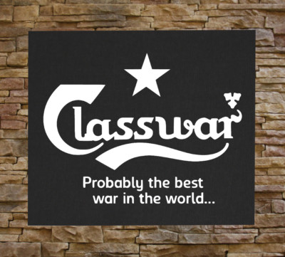 Class War Canvas Print / BACK Patch - Human Liberation Rights Anarchy ...