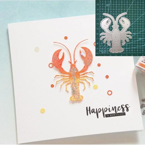 Lobster Metal Cutting Dies Stencil Scrapbooking DIY Album Stamp Paper ...