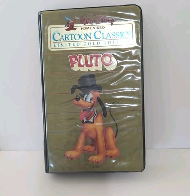 Walt Disney Cartoon Classics PLUTO VHS Limited Gold Edition - Tested | eBay